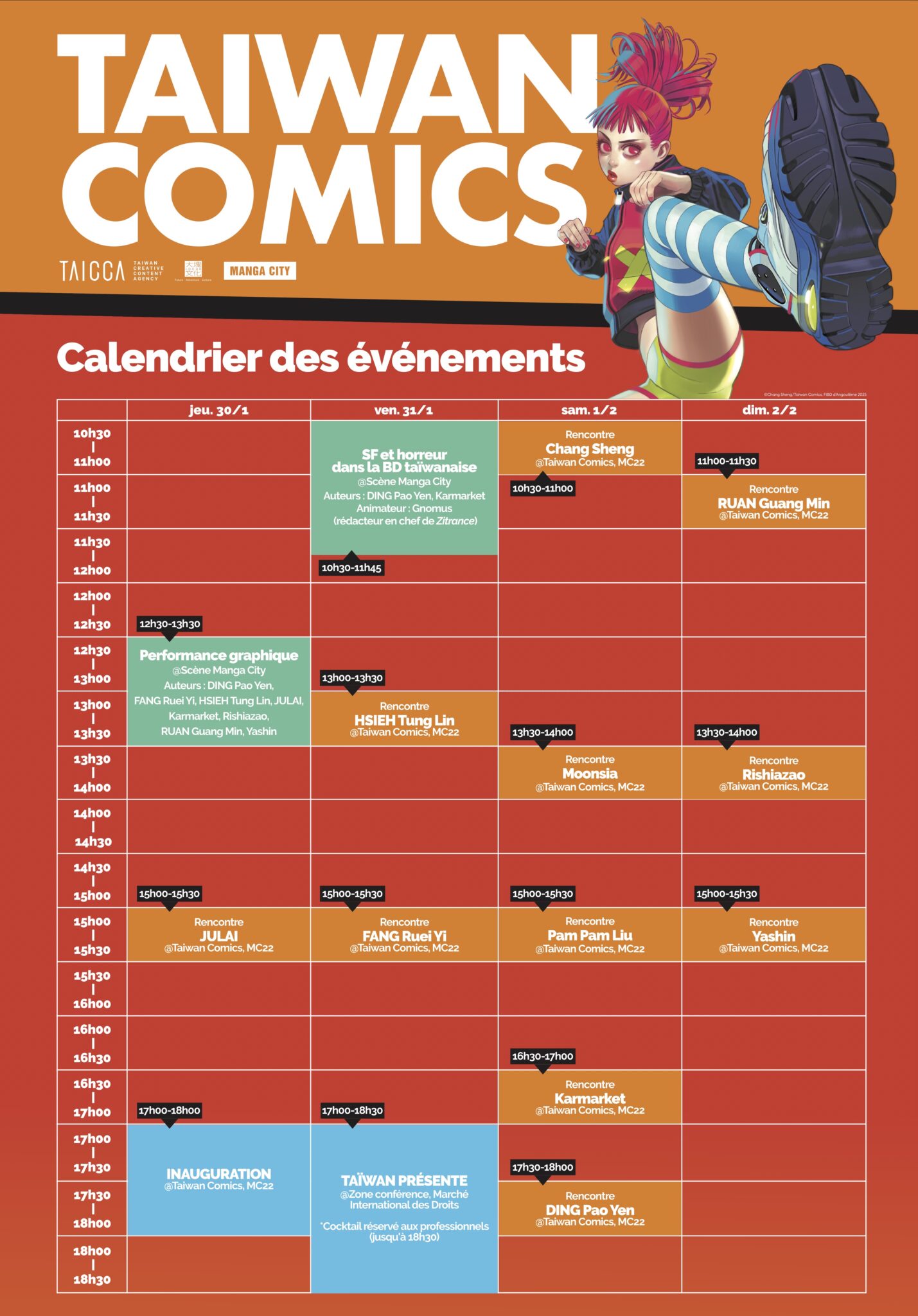 Venez rencontrer les auteurs de Taiwan Comics au FIBD ! - Gaak